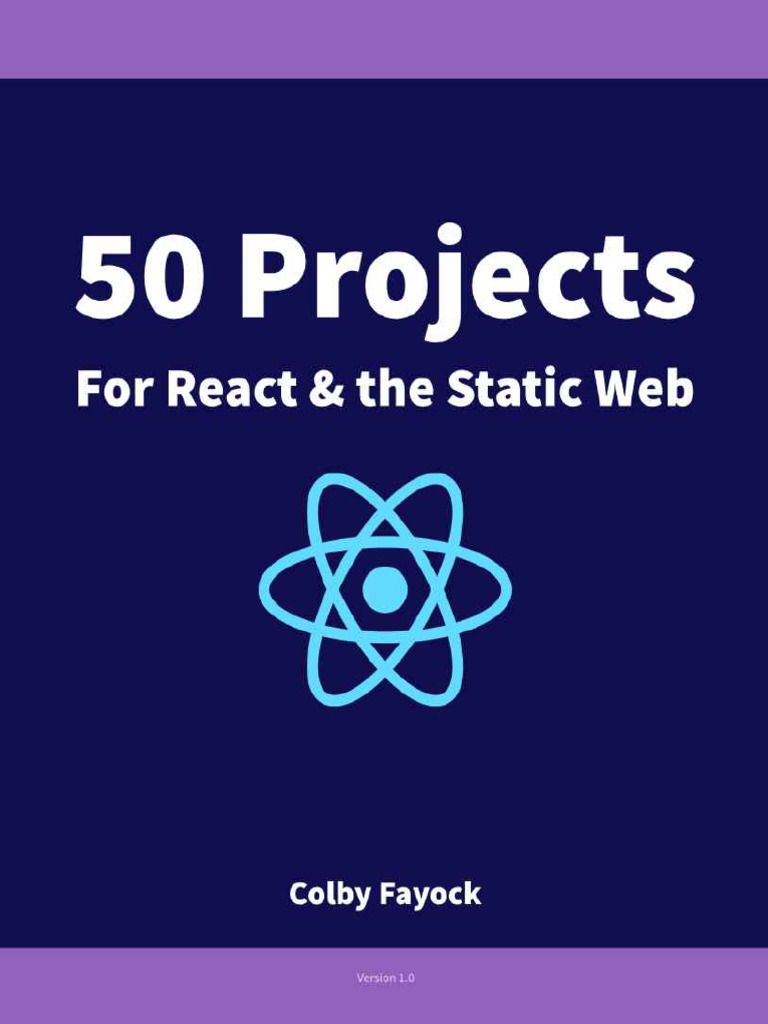 50 Project Ideas For React | PDF