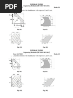 Practice Problems On Centroids | PDF | Area | Geometry