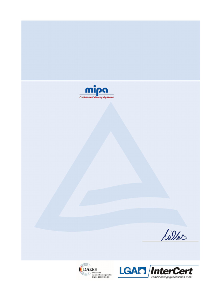 ISO 9001:2015 Certificate for MIPA SE | PDF