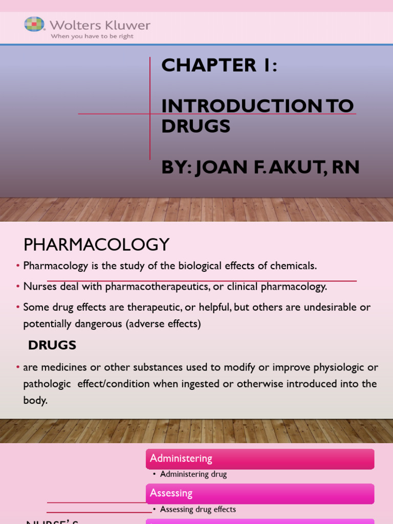 Introduction to Pharmacology for Nurses | PDF | Phases Of Clinical ...