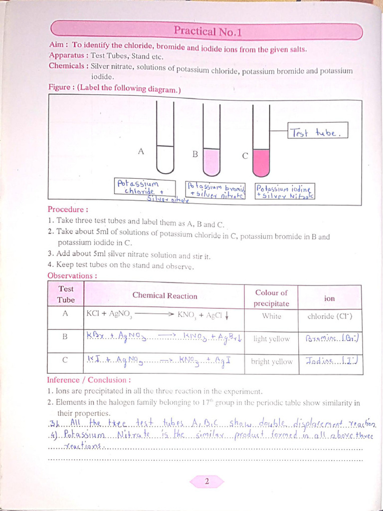 10th Science 1 Practical | PDF