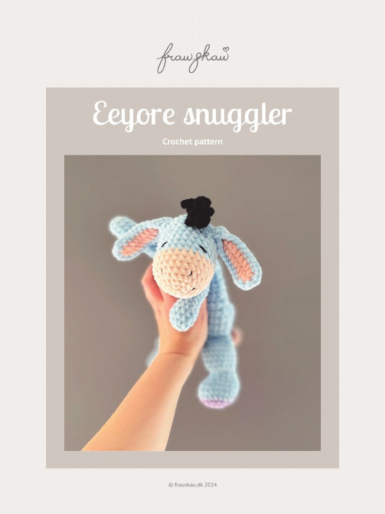 Frauskau Janni Skau Christensen Eeyore Snuggler English | PDF | Crochet ...