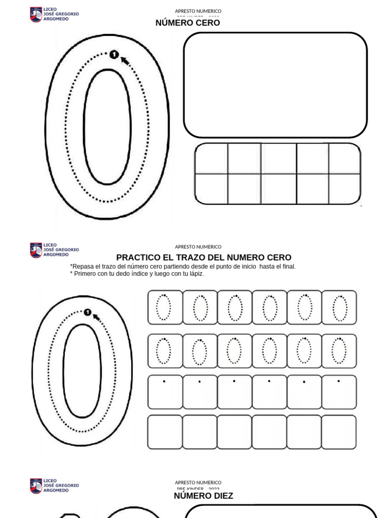 Grafo Numerico Pre-Kinder | PDF