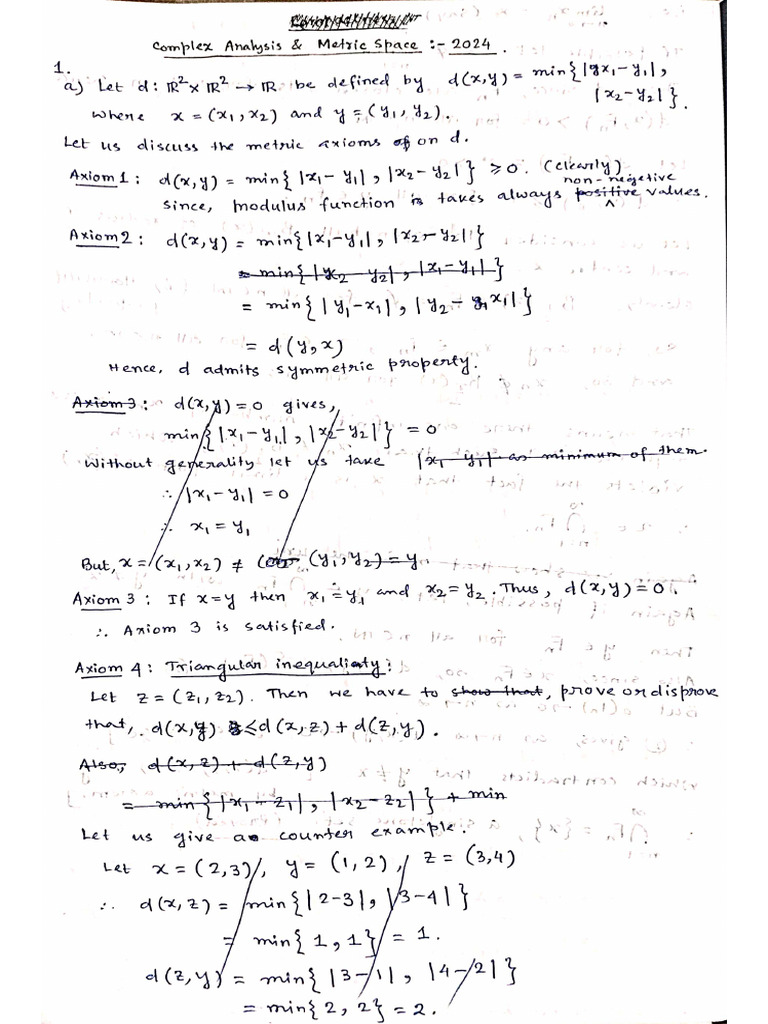 Metric Space 2024 | PDF