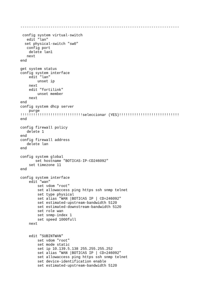 Fortinet Configuration Guide | PDF | Superuser | Ip Address