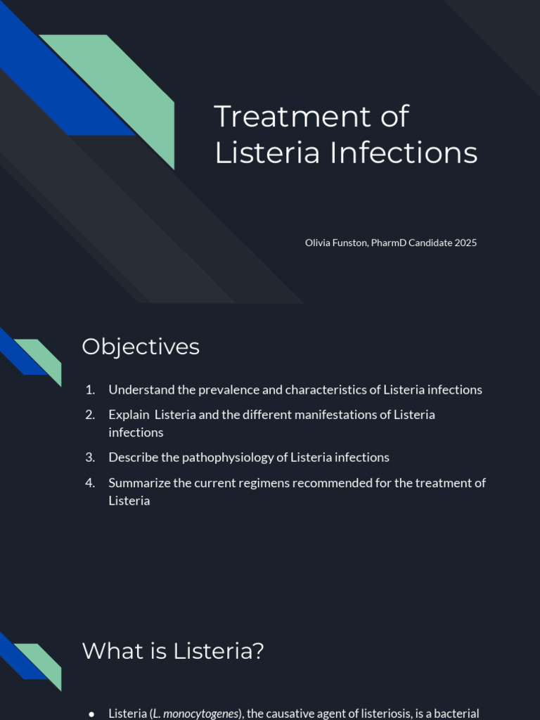Treatment of Listeria Infections | PDF | Foodborne Illness | Health ...