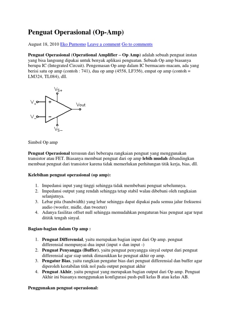 Penguat Operasional | PDF