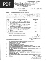 DU Migration Certificate Application Guide | PDF