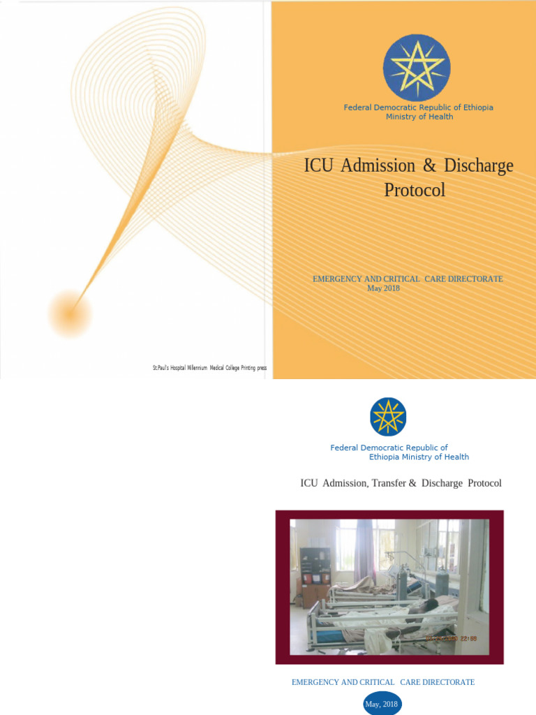 ICU Admission and Discharge Protocol | PDF | Intensive Care Unit ...