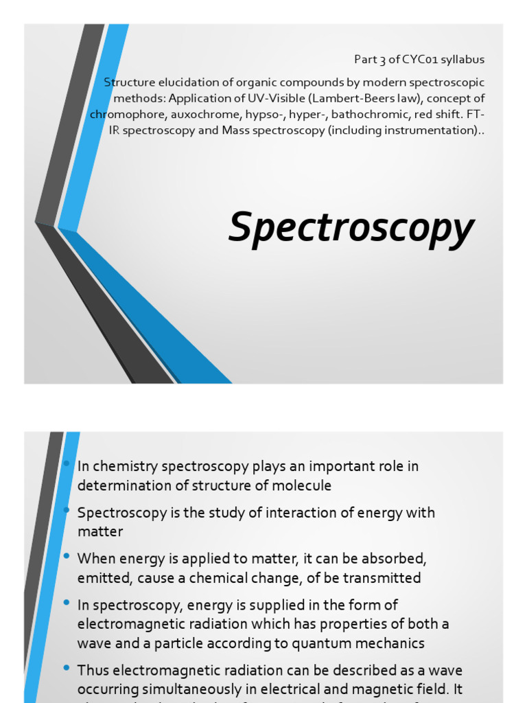 IR Spectros | PDF | Infrared Spectroscopy | Ultraviolet–Visible Spectroscopy