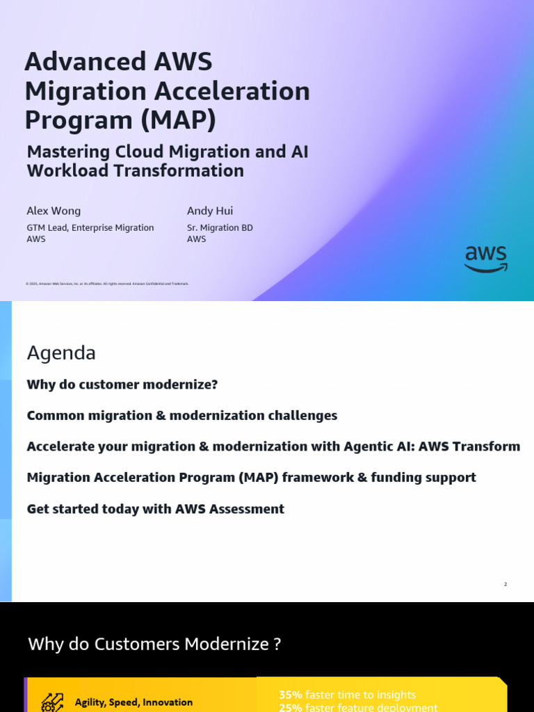 APM5 Advanced AWS Migration Acceleration Program (MAP) Explained Presentation Deck | PDF ...