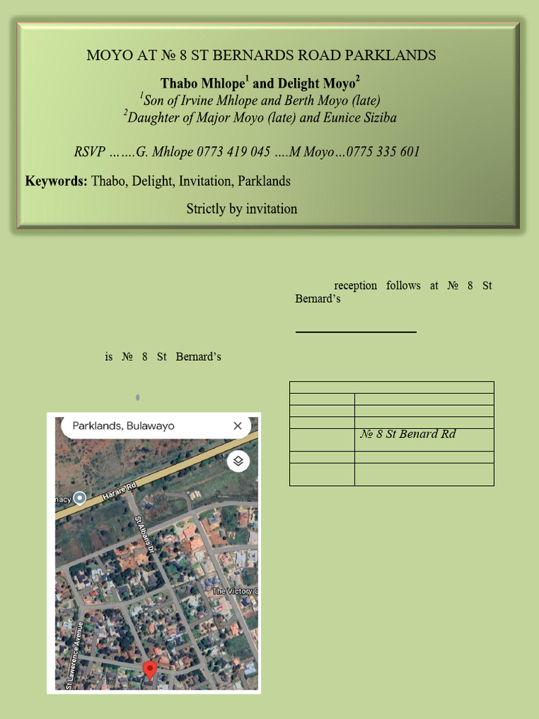 MR & Mrs D. Sikwata | PDF