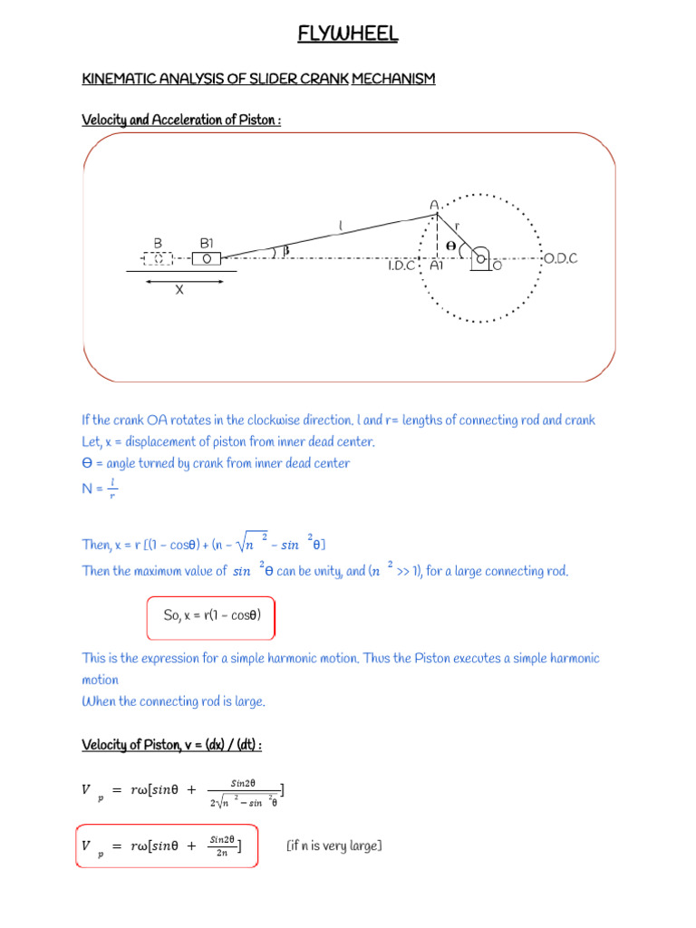 FLYWHEEL Mechanical Engineering | PDF | Force | Mechanics