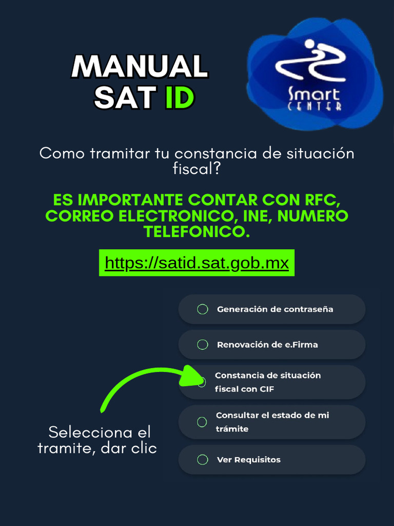 Cómo tramitar constancia fiscal SAT ID | PDF