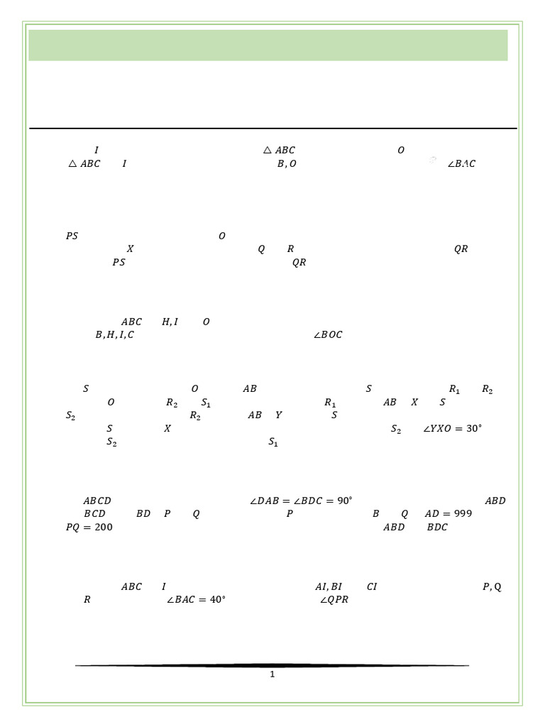 Semi-Circular Arc Geometry Problems | PDF | Circle | Euclid