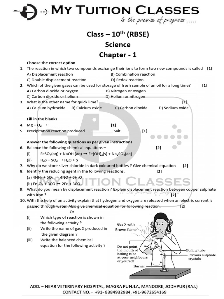 Class 10 Chapter 1 | PDF