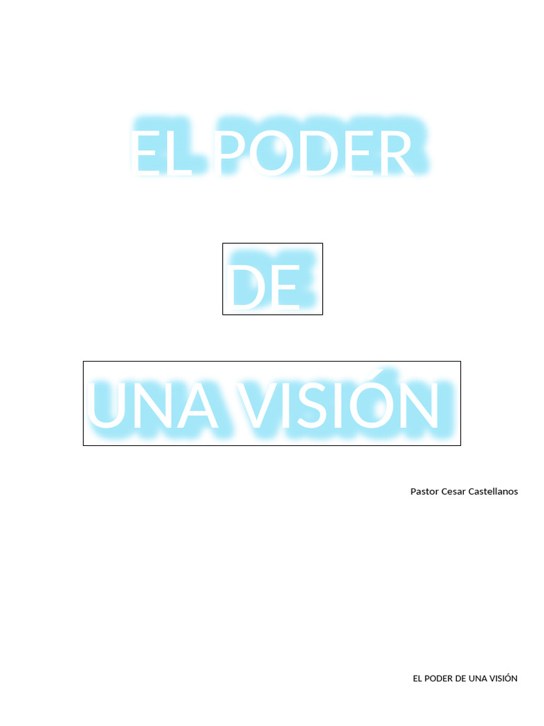 El Poder de La Vision | PDF | Jesús | Dios