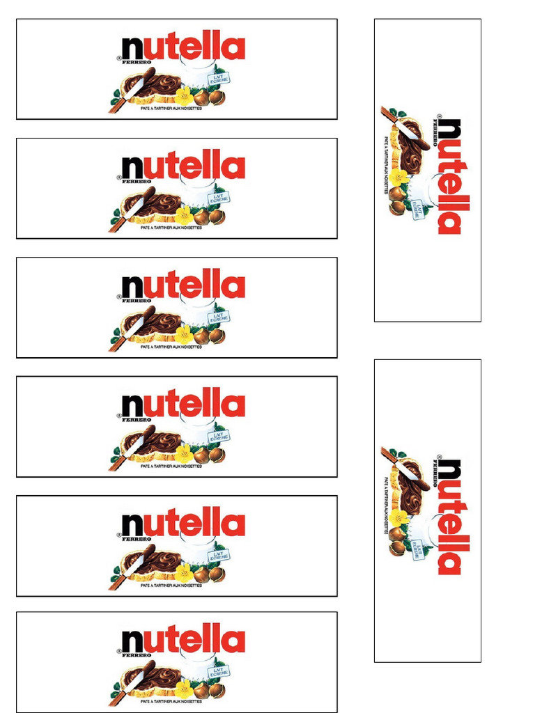 Rótulos de Nutella | PDF