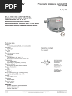 Beta Pressure Switch Overview | PDF | Switch | Pressure Measurement