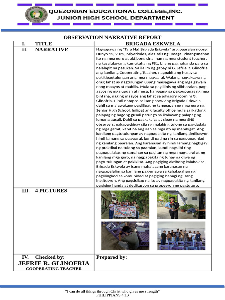 FS-1-OBSERVATION-NARRATIVE-REPORT-SHS-FORMAT-FOR-SY-2025-2026-Copy ...