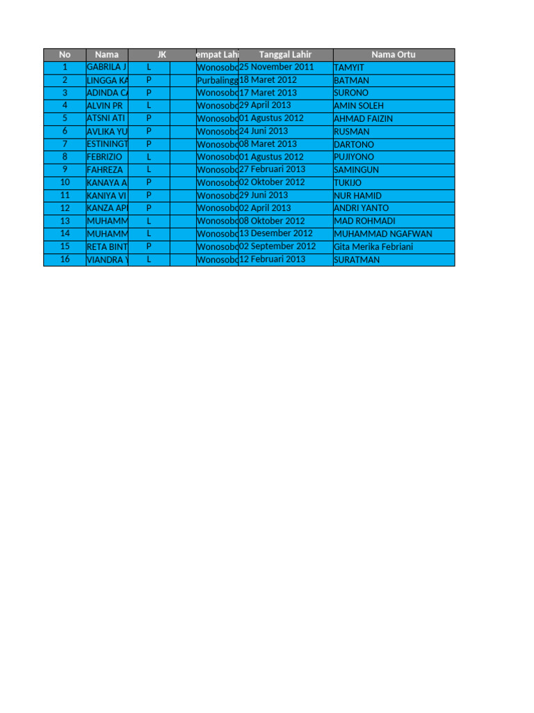 Daftar Siswa Pdf
