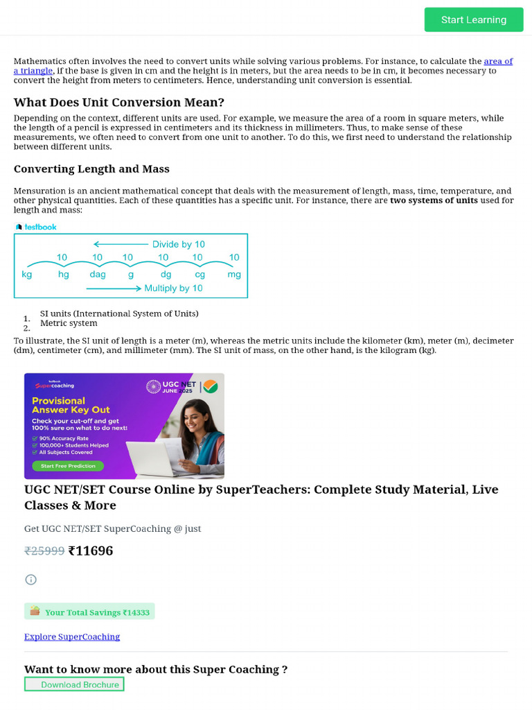 Conversion of Units - Definition, Length and Mass Conversion ...