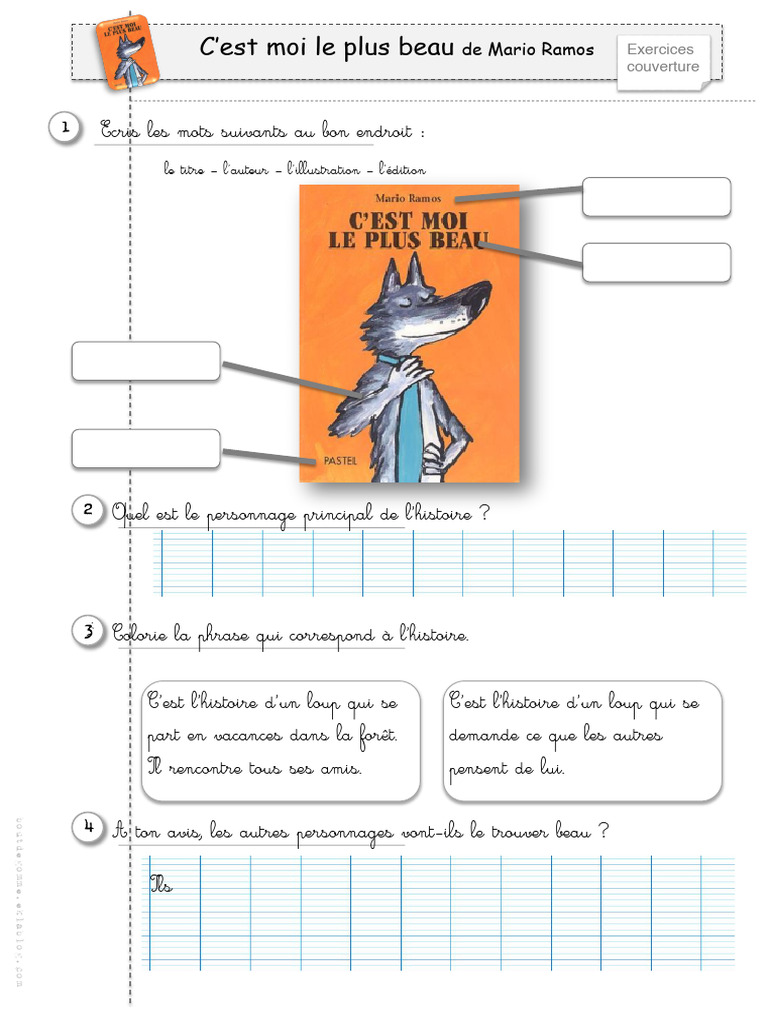 Exercices sur le loup et ses amis | PDF