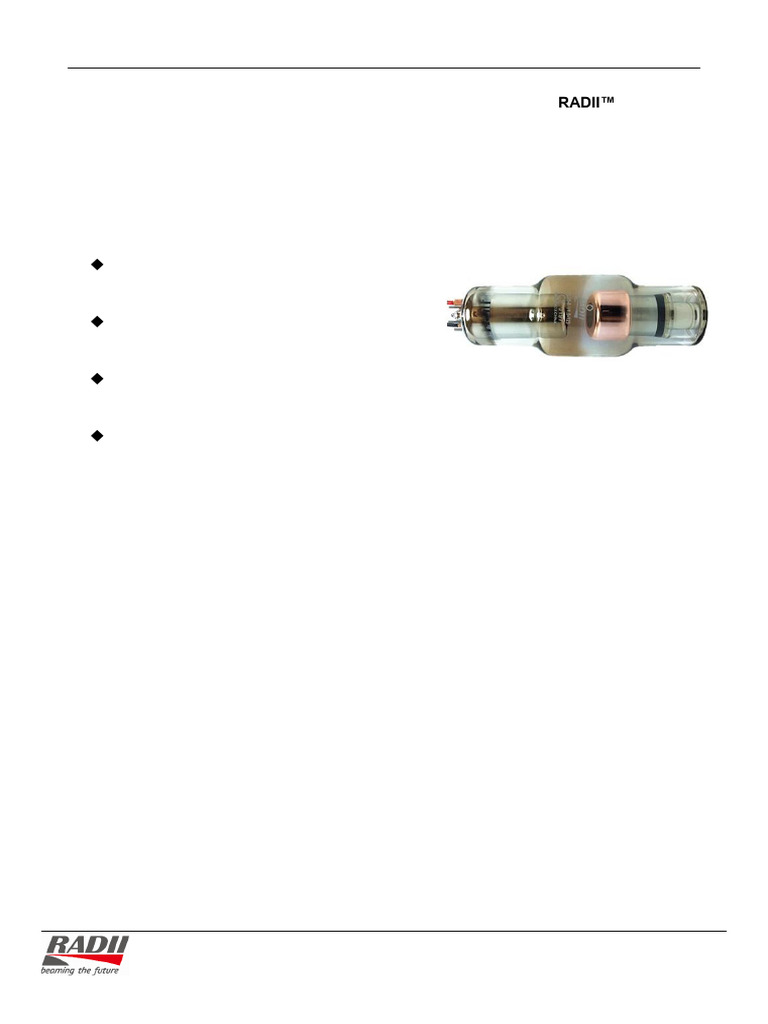 KL10-0.6/1.8-125 X-ray Tube Datasheet | PDF | Vacuum Tube | Voltage