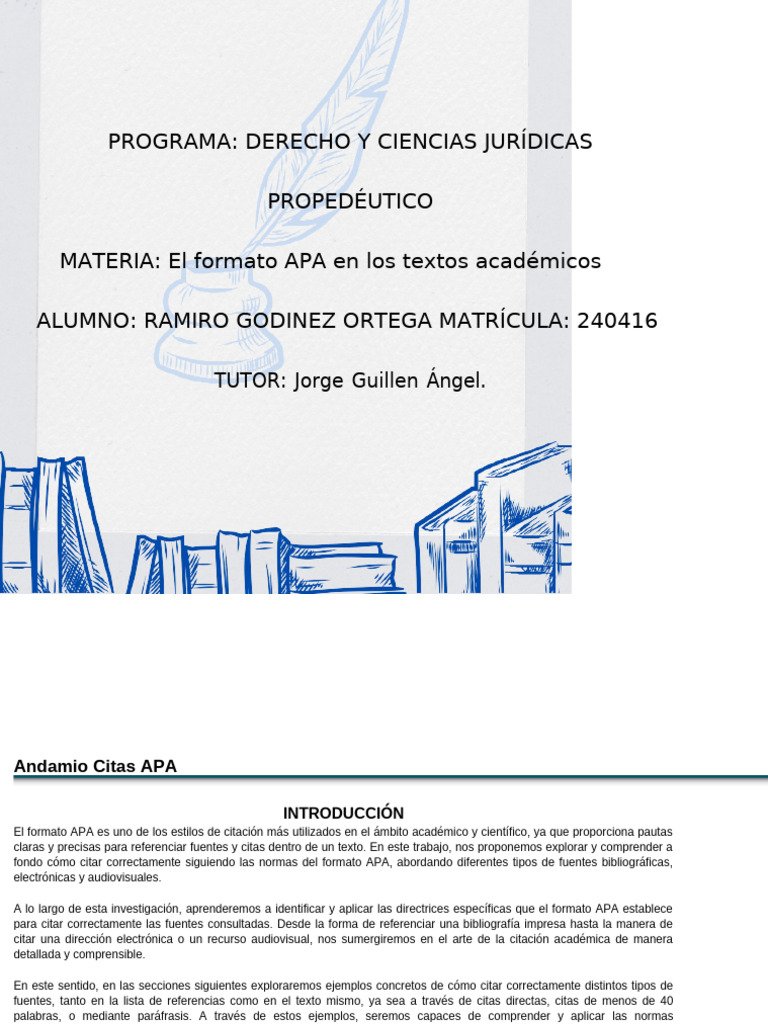 Citación en formato APA en español | PDF | Estilo apa | Enseñando