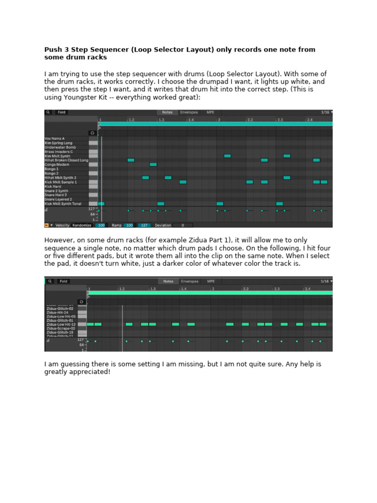 Push 3 Step Sequencer | PDF