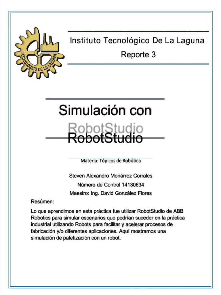 Simulacion Robotstudio | PDF | Robot | Robótica