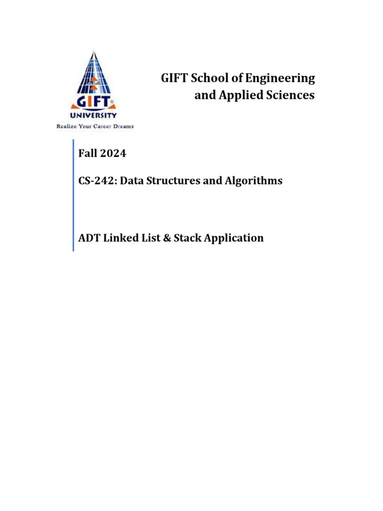 (Lab-6) Linked List & Stack | PDF | Computer Programming | Software ...