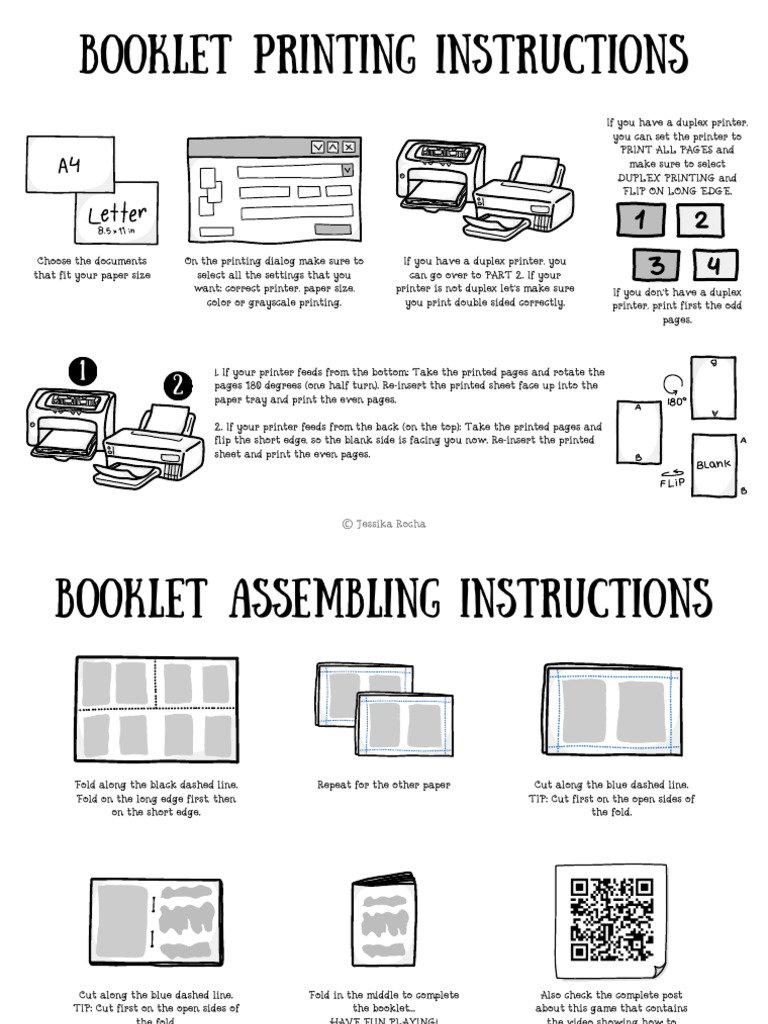 Back-to-Back Booklet Printing Guide | PDF | Printer (Computing ...