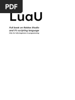 Luau Cheatsheet Very Useful | PDF | Control Flow | Computer Programming