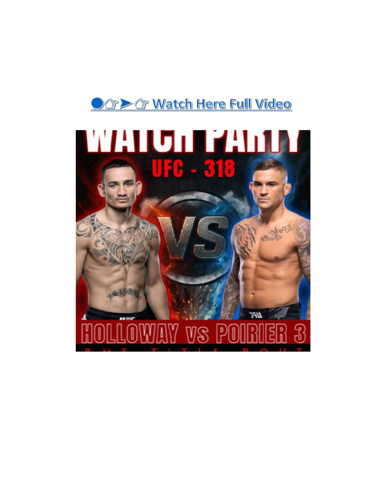 UFC 318 Live Stream, Time & TV Info | PDF