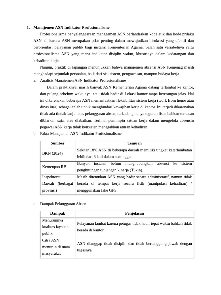 Manajemen Asn Dan Smart Asn | PDF