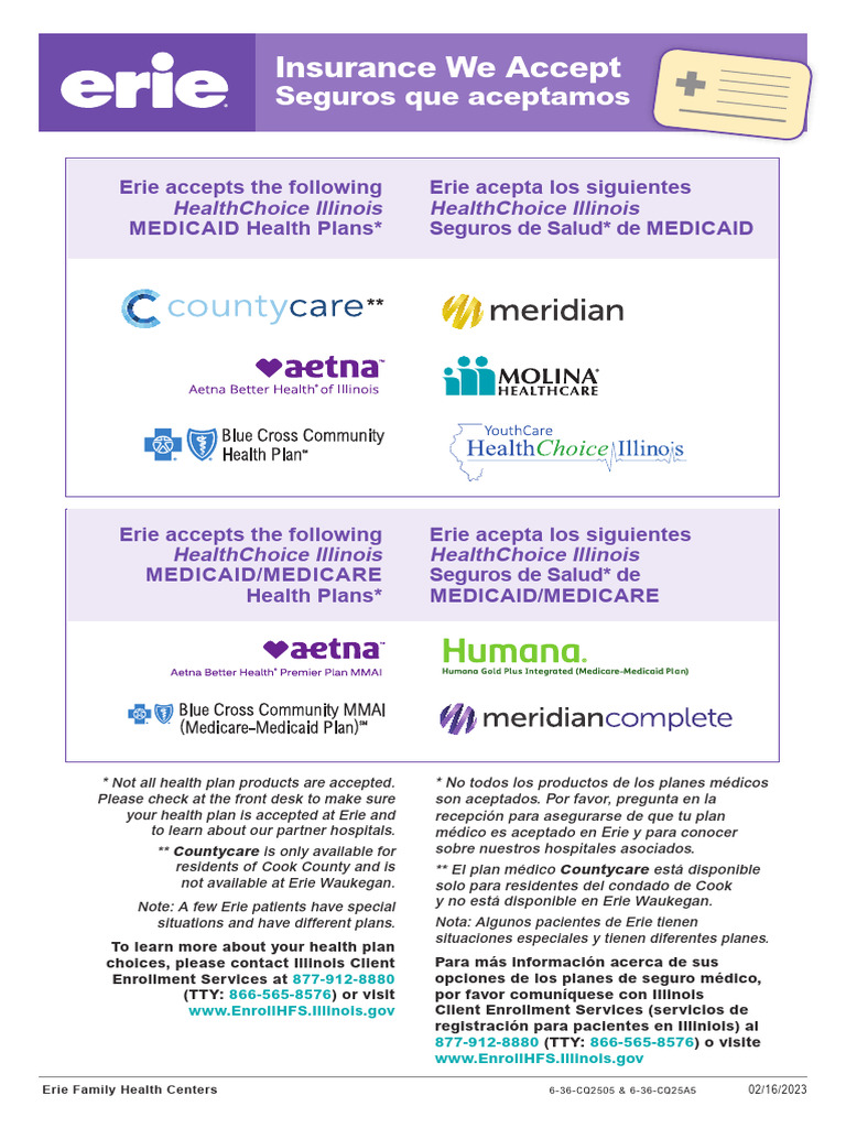 Insurance We Accept Medicomm 2023 0216 Engsp Pdf Medicare Estados