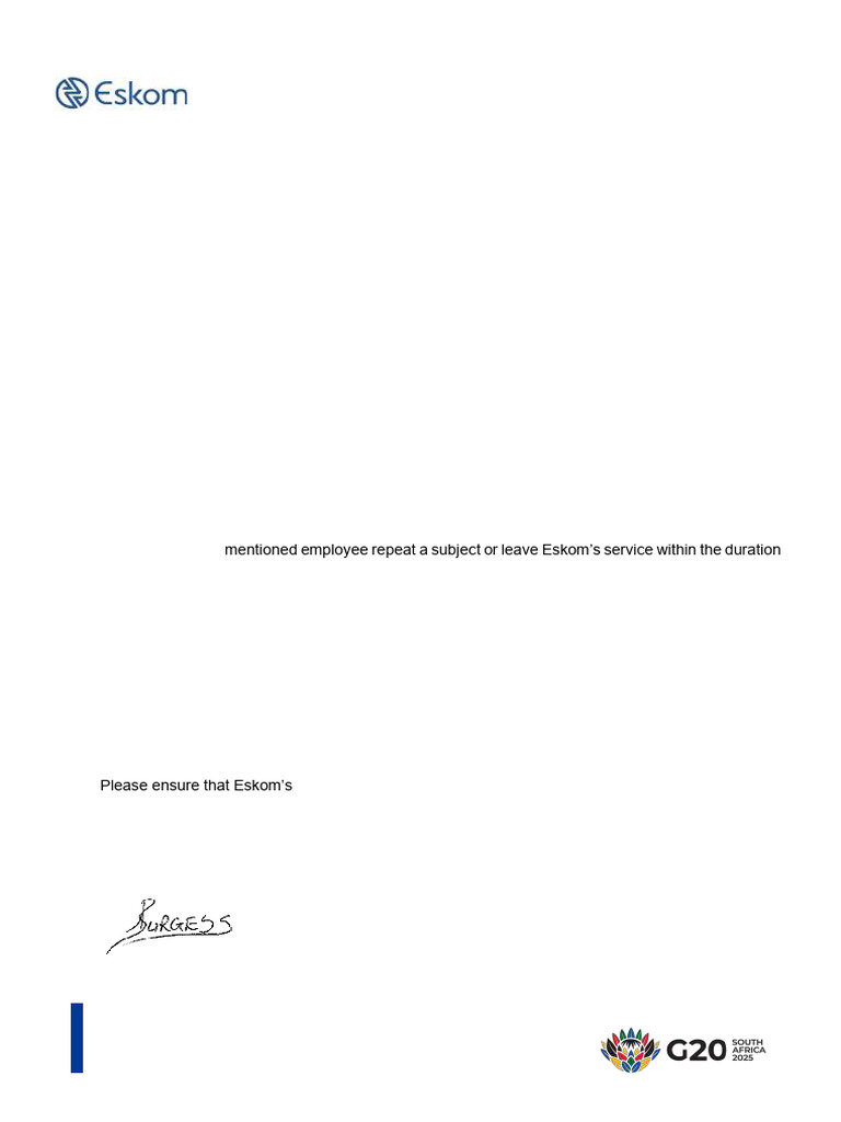 Eskom Bursary Letetr Sample | PDF