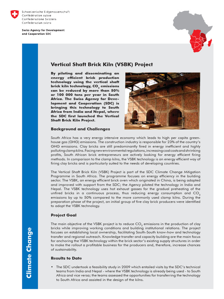 Vertical Shaft Brick Kiln Project en | PDF | Clean Development ...