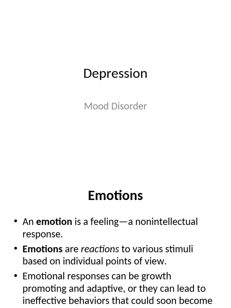Presentation 12 Depression and Mood Disorder | PDF | Mania | Major ...