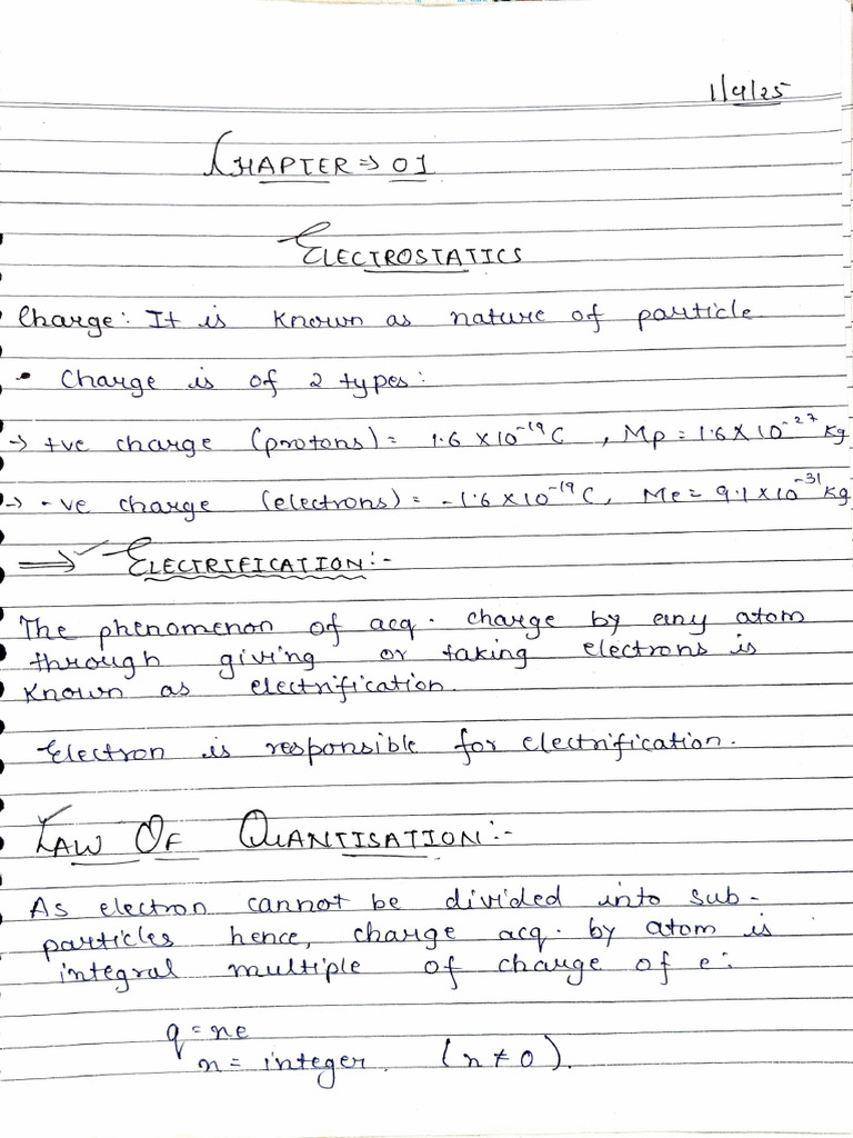 Physics Ch 1 Class Notes Pdf