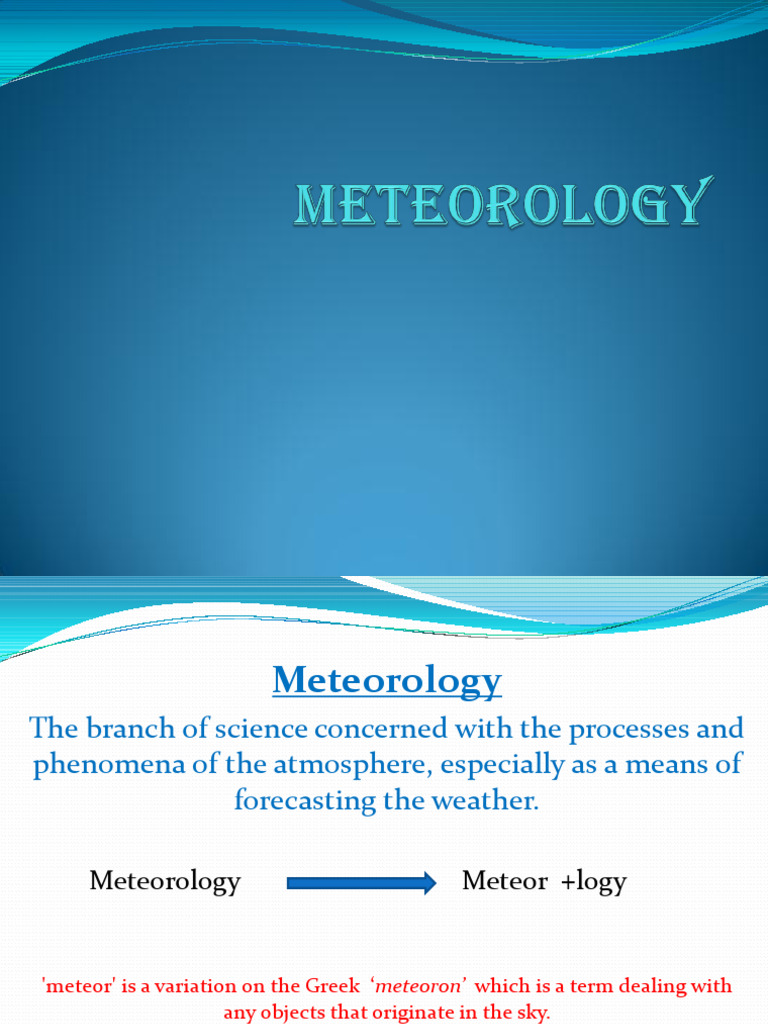 Lecture # 02 (Meteorology) | PDF | Humidity | Atmosphere Of Earth