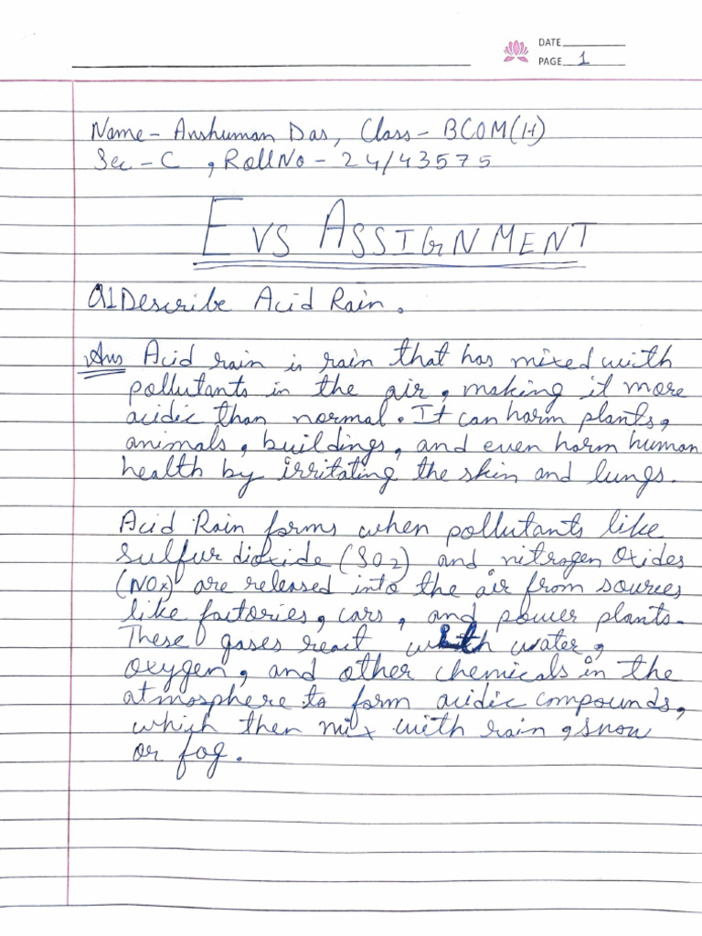 Evs Assignment | PDF