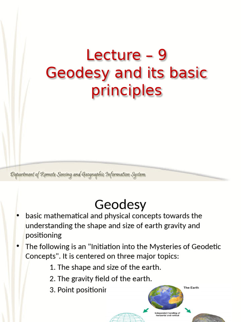 Geodesy: Earth Shape, Gravity, Positioning | PDF | Latitude | Geodesy