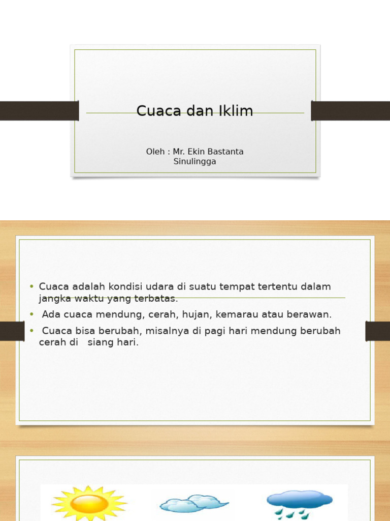 Cuaca dan Iklim di Indonesia | PDF