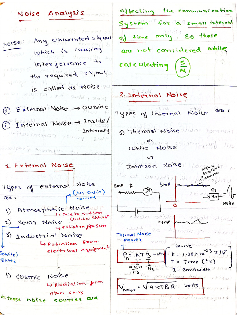 Noise Analysis | PDF