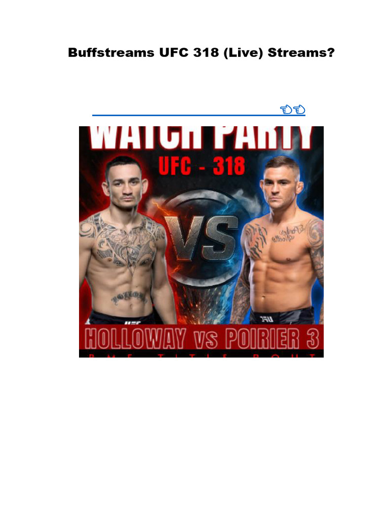 Buffstreams UFC 318 (Live) Streams | PDF