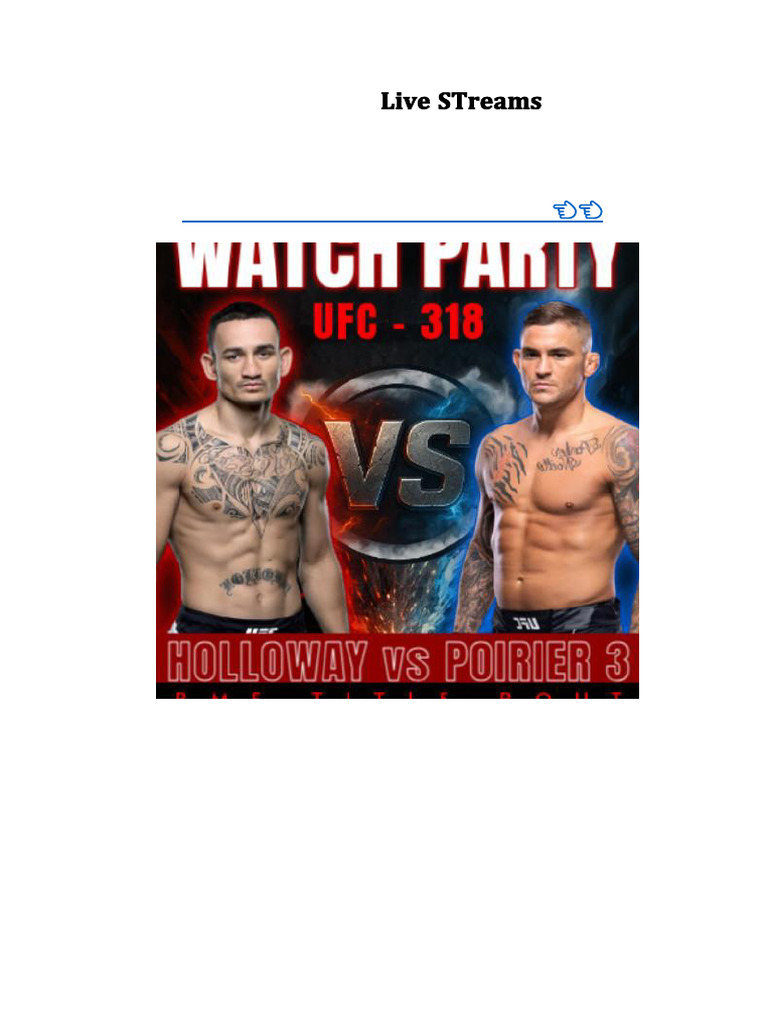 (Official) Ufc 318 ???? ??????? Fight Card | PDF