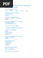 Grade 5 English Checkpoint Practice Paper | PDF