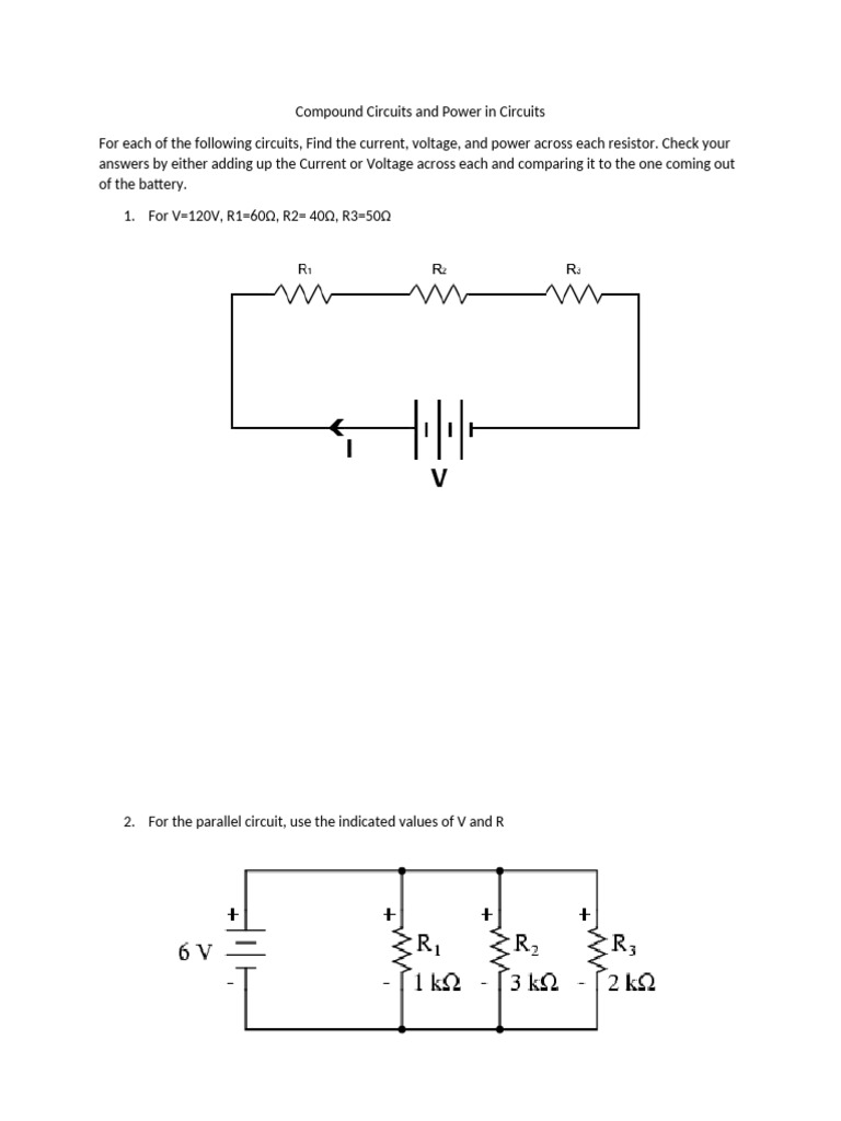 Equivalent Resistance and VIRP Chart Practice | PDF